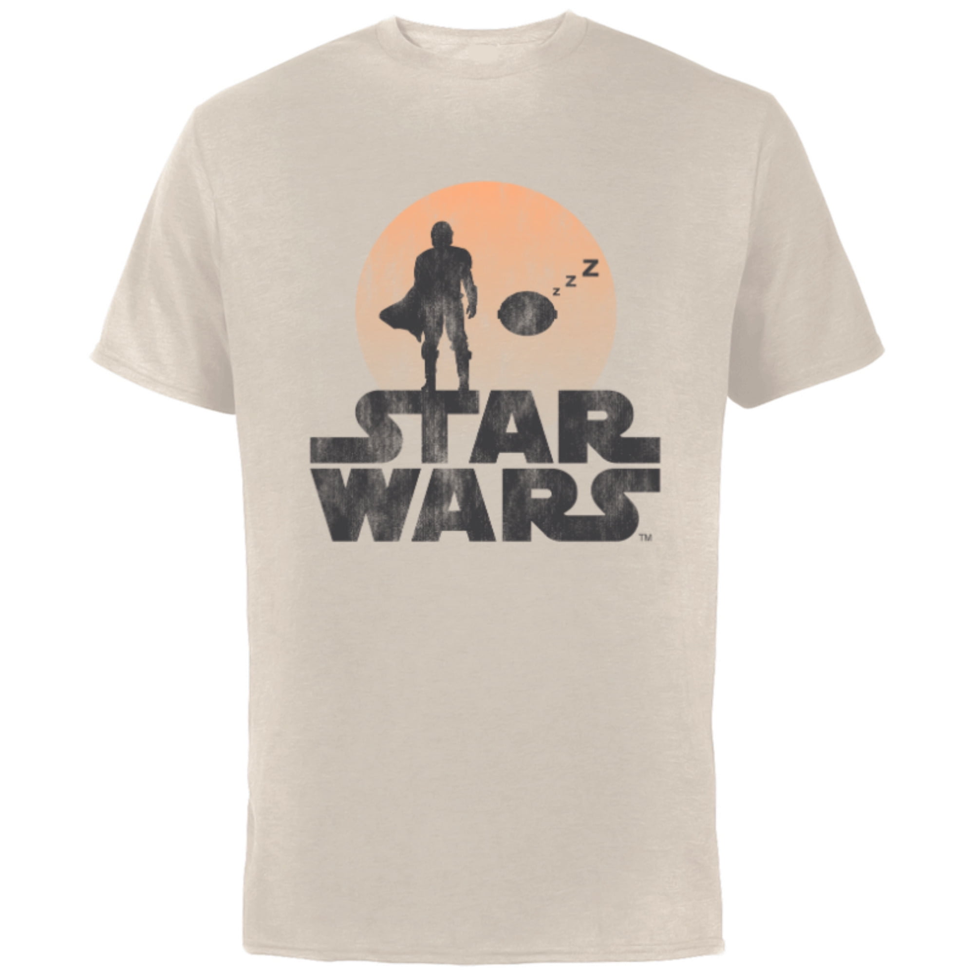Star Wars The Mandalorian Sleeping Child Silhouette - Short Sleeve ...