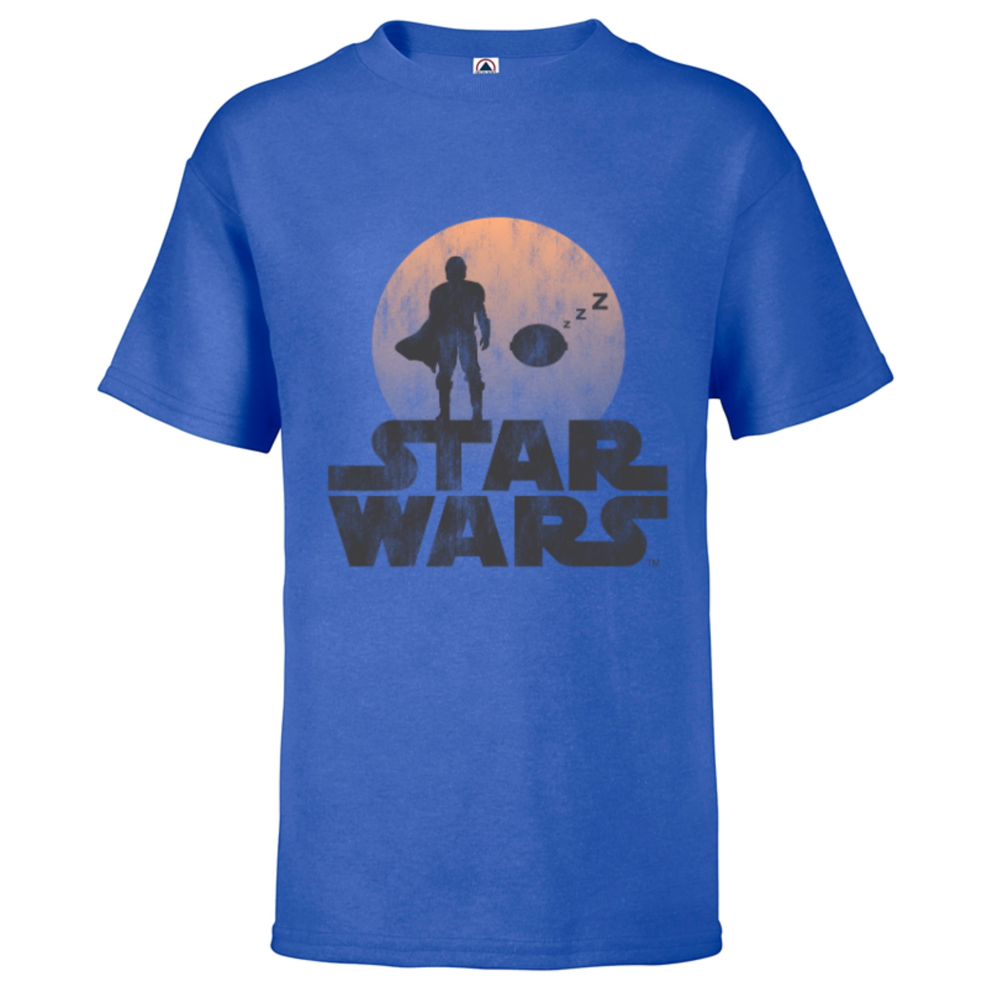 Star Wars The Mandalorian Sleeping Child Silhouette - Short Sleeve T ...