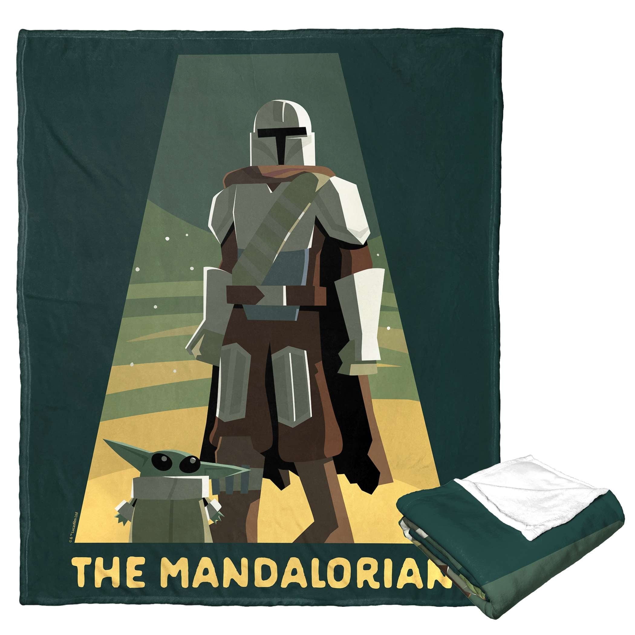 Star Wars The Mandalorian Spotlight Kids Silk Touch Throw Blanket ...