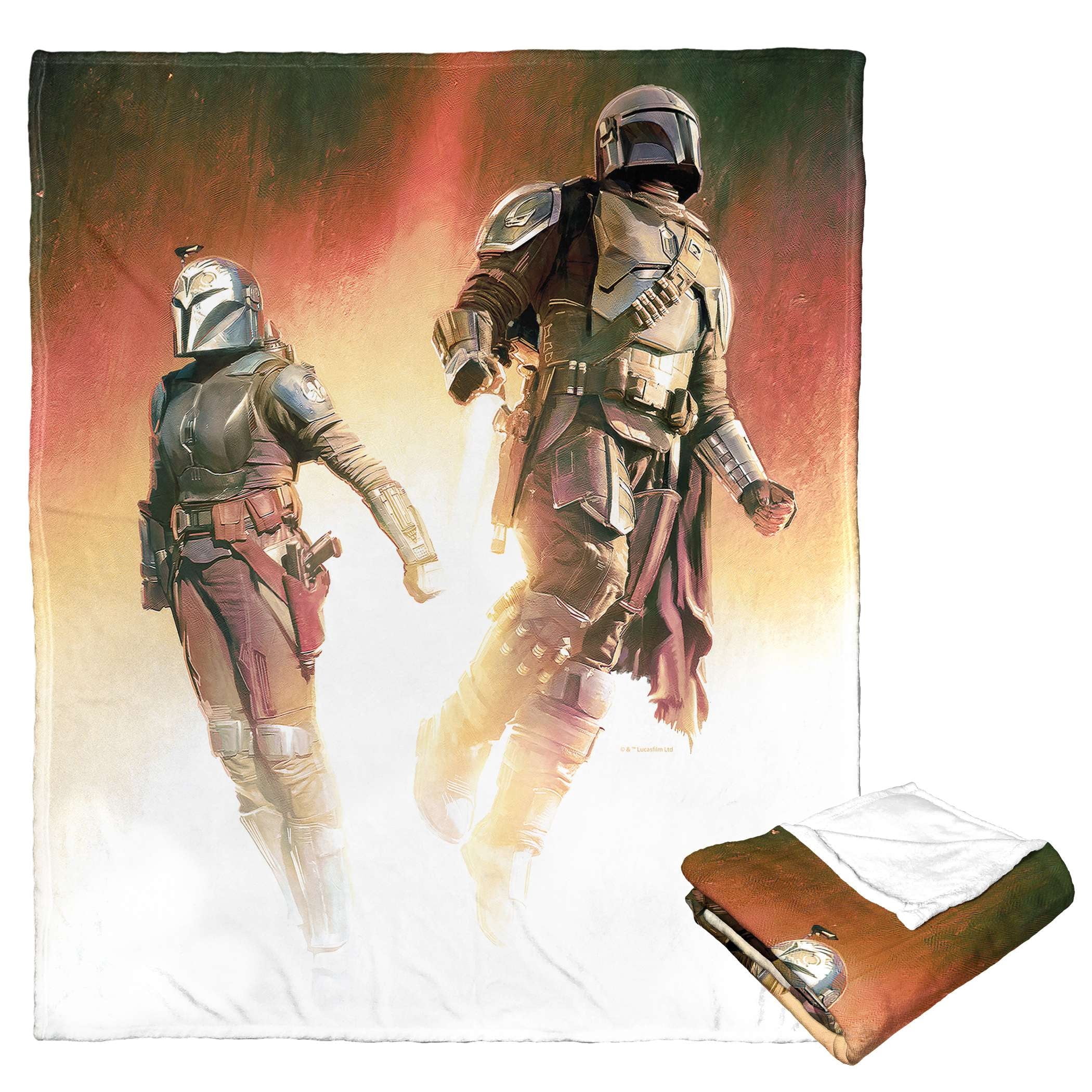 Star Wars The Mandalorian Take Flight Kids Silk Touch Throw Blanket ...