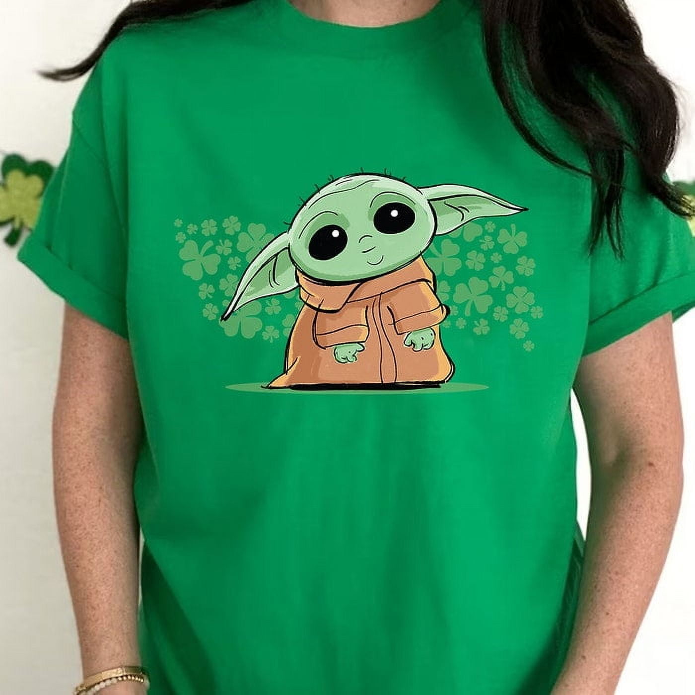 Star Wars The Mandalorian The Child Green St. Patrick's Day T-Shirt ...