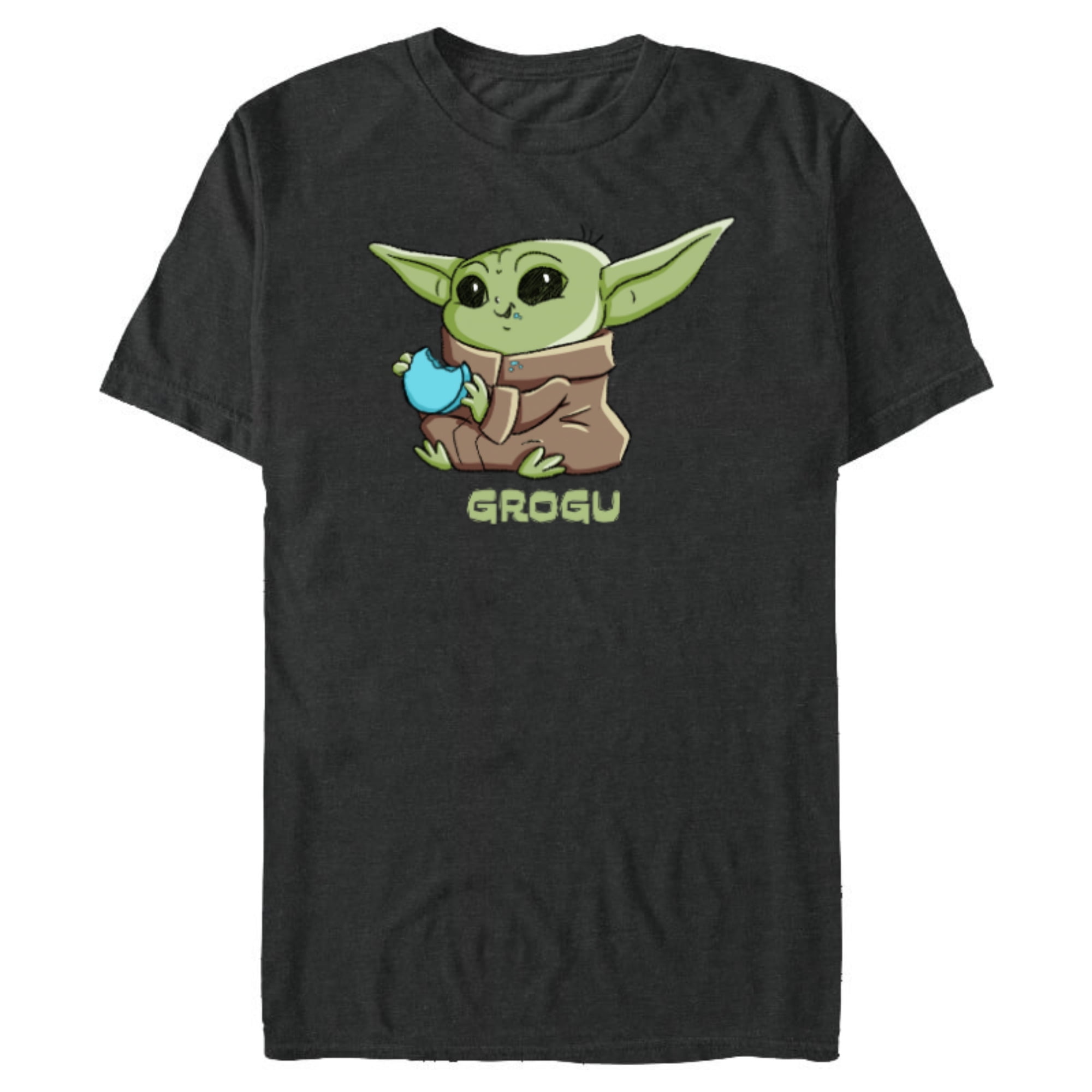 Star Wars The Mandalorian The Child Grogu Blue Macaron - Short Sleeve ...