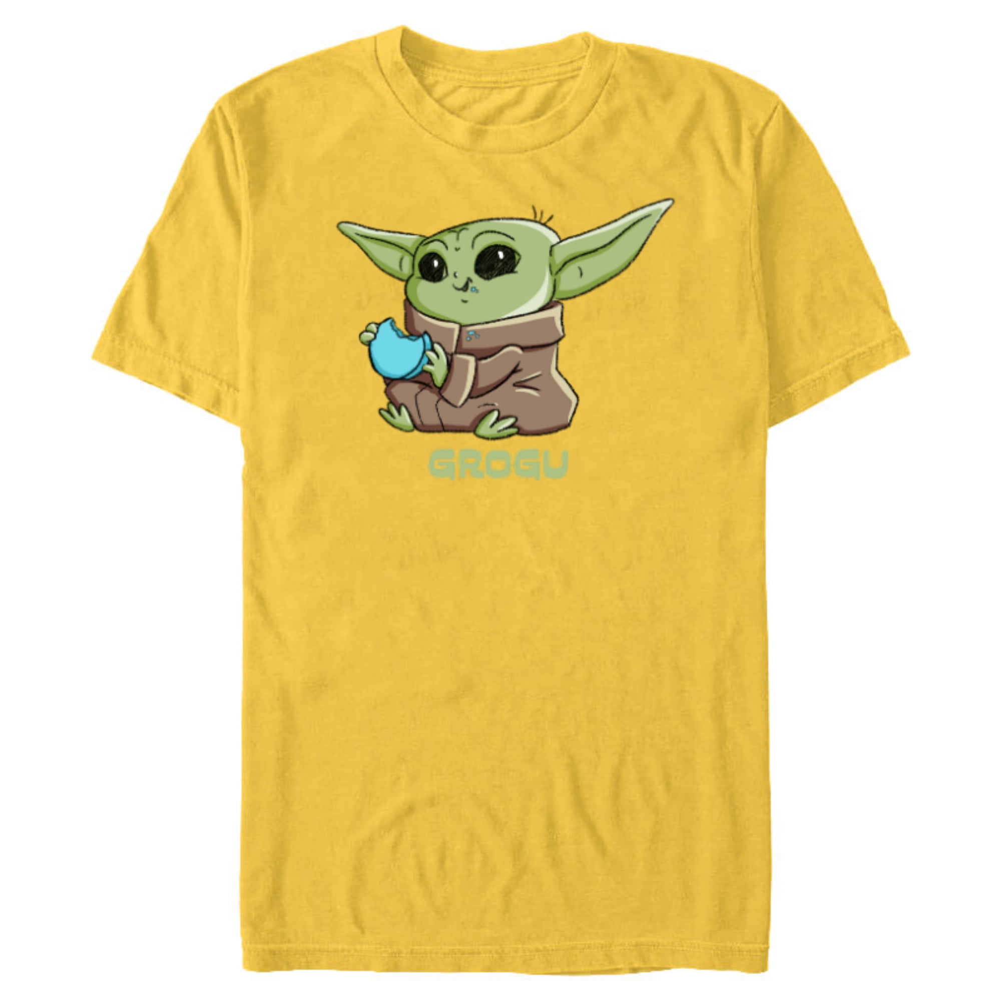 Star Wars The Mandalorian The Child Grogu Blue Macaron - Short Sleeve ...