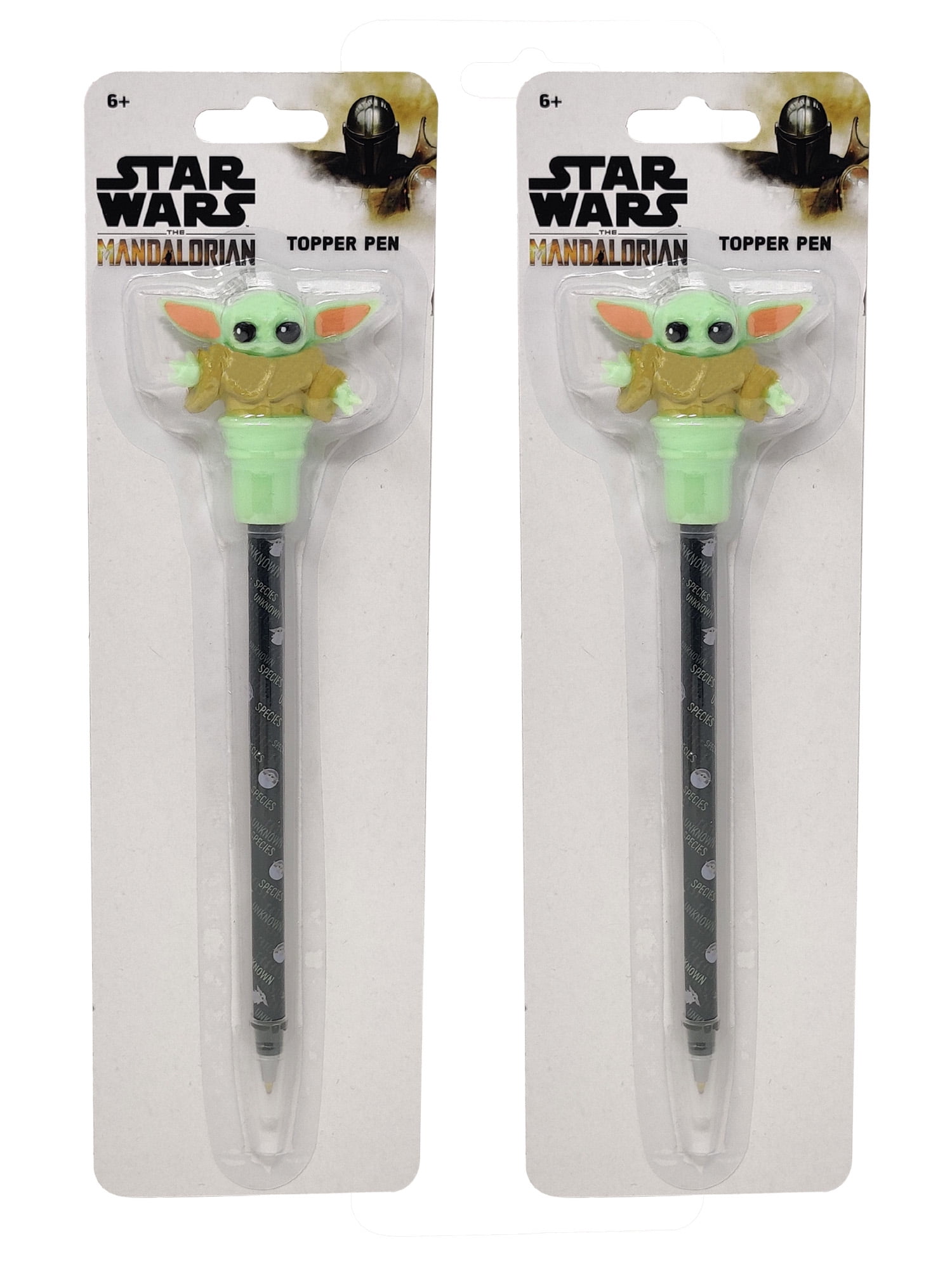 Star Wars The Mandalorian The Child Grogu Topper Pen Baby Yoda 2-Pack ...