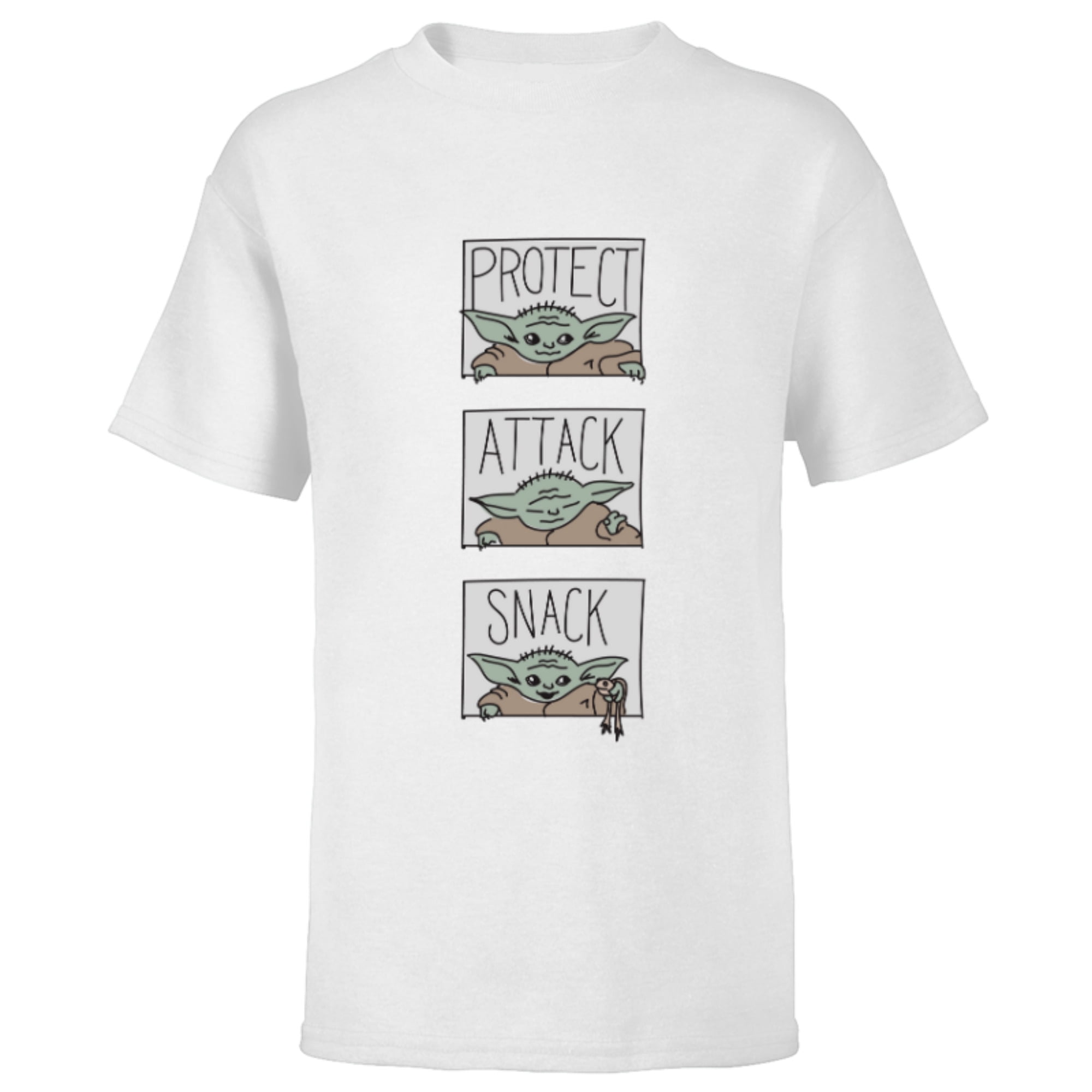 Star Wars The Mandalorian The Child Protect Attack Snack - Short Sleeve ...