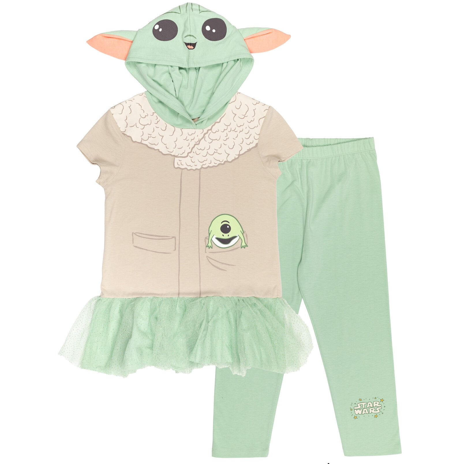 Star Wars Mandalorian Grogu 'Baby Yoda' Halloween Costume Set: Toddler ...