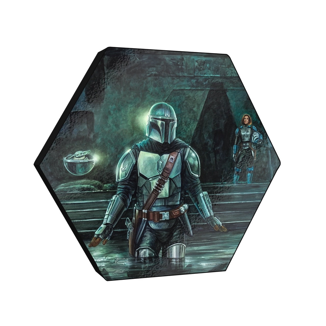 Star Wars (The Mandalorian - This Is The Way) KNEXAGON® Wood Print ...