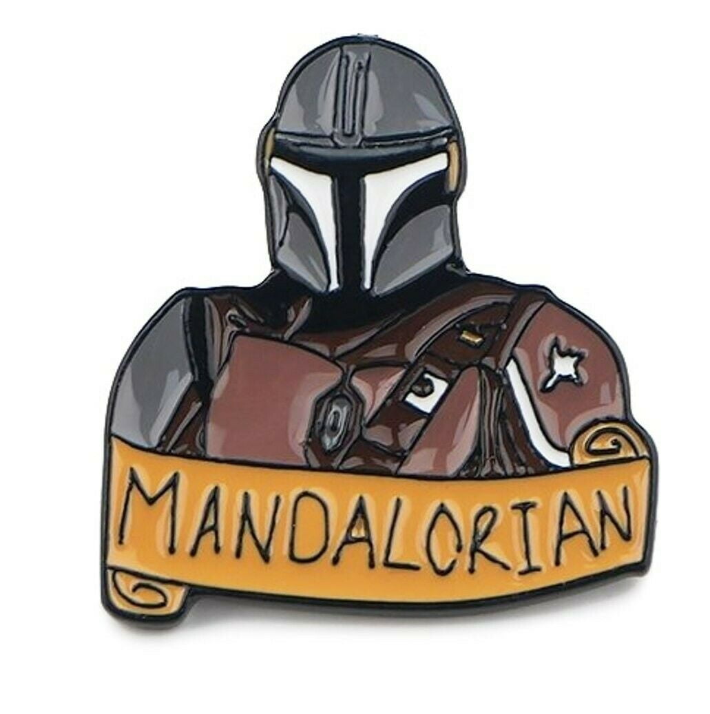 Star Wars The Mandalorian Warrior 1 Inch Tall Enamel Metal Pin ...