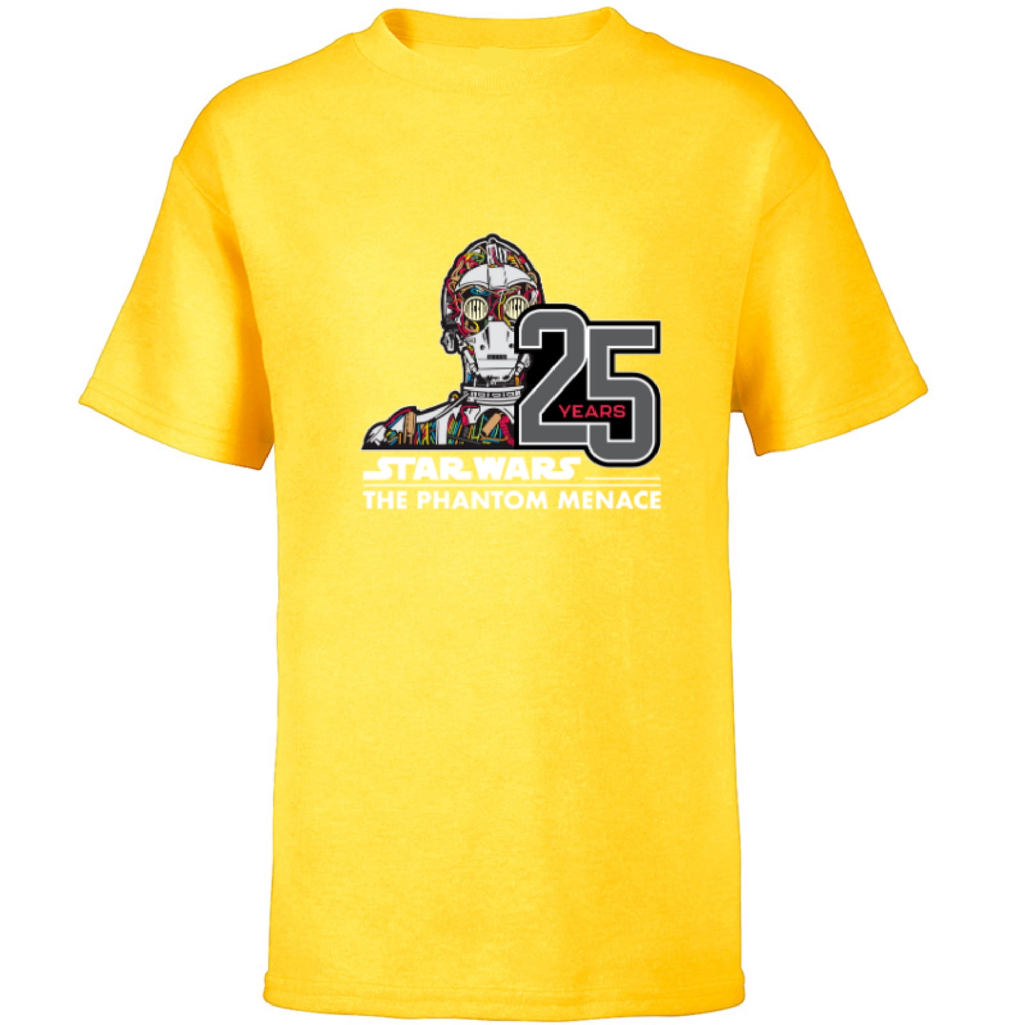Star Wars The Phantom Menace 25th Anniversary Droid C-3PO- Short Sleeve ...