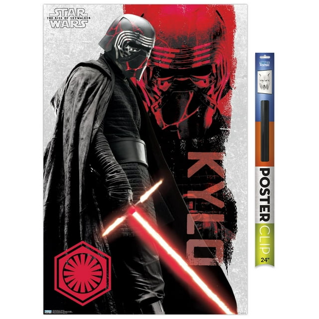 Star Wars: The Rise Of Skywalker - Kylo Ren Wall Poster, 22.375" x 34 ...