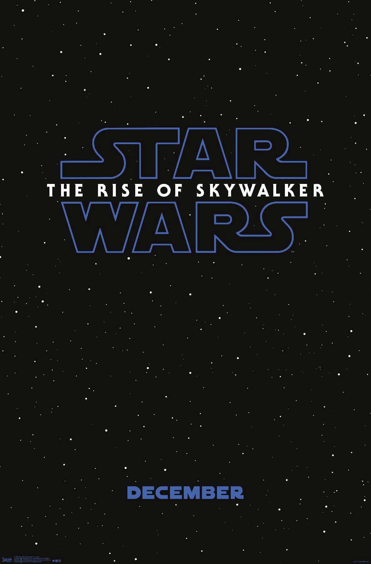 Star Wars: The Rise Of Skywalker - Logo Teaser One Sheet Wall Poster ...