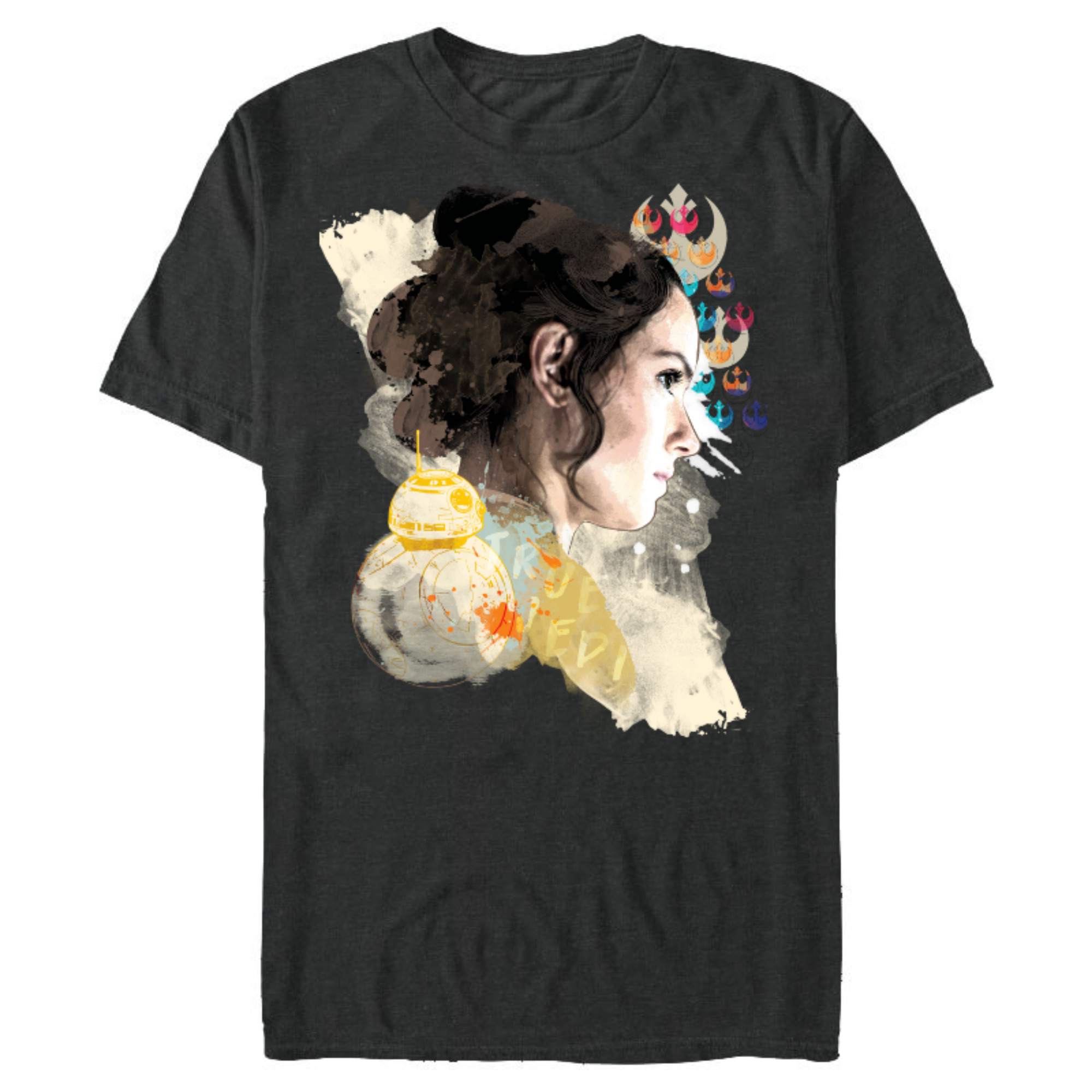 Star Wars The Rise of Skywalker Rey Collage - Short Sleeve Blended T ...