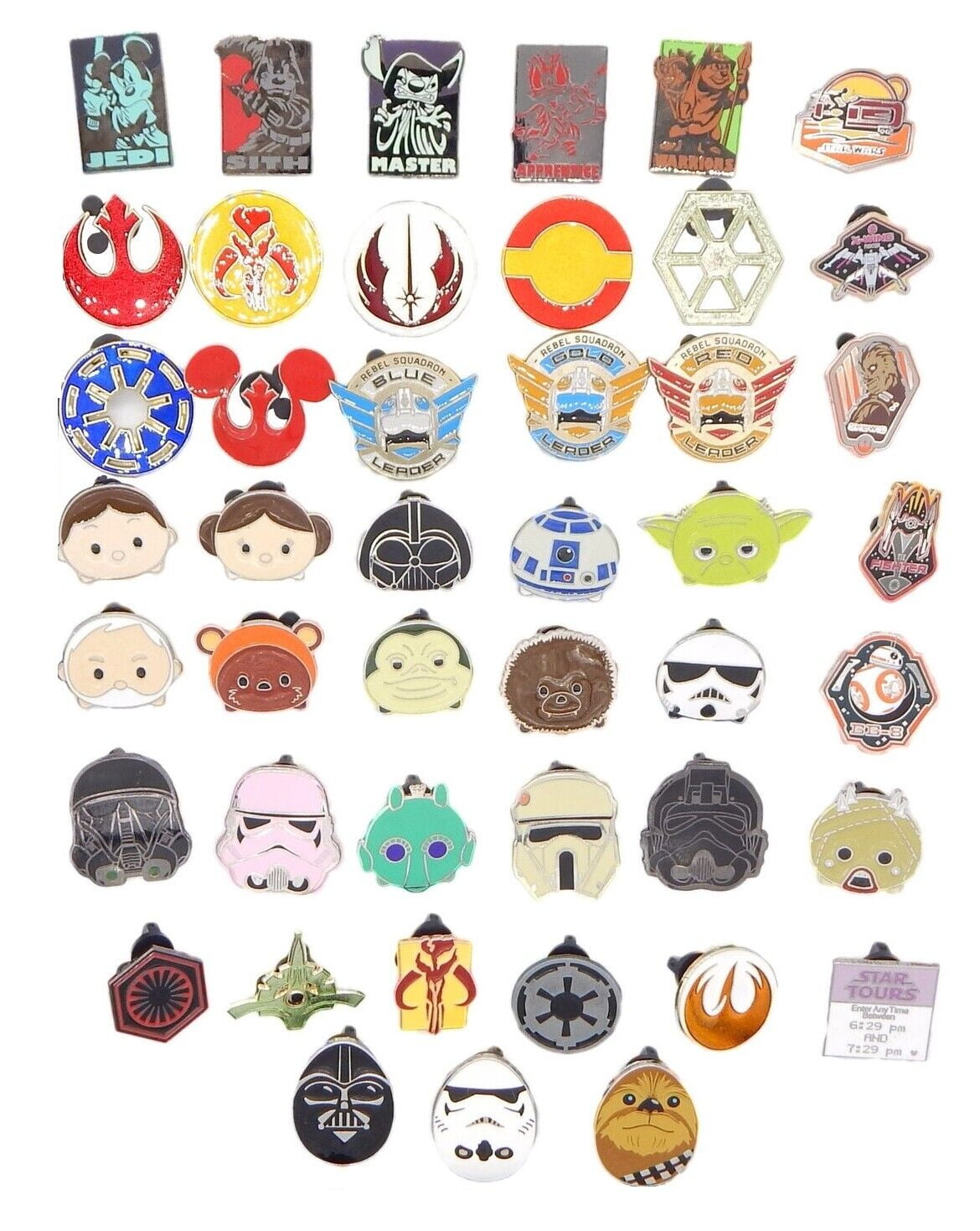 Star Wars Themed 5 Disney Park Trading Pins ~ Randomly Assorted ...