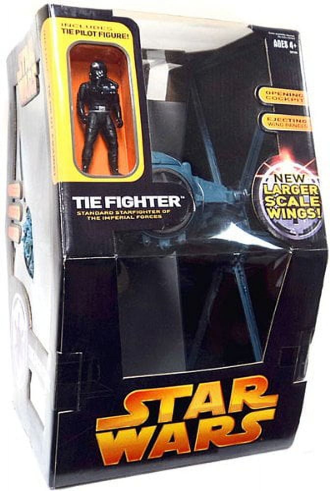 Star Wars Tie Fighter with Larger Scale Wings and Tie Pilot Figure 2005 ...
