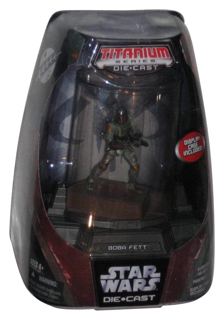 Star Wars Titanium Series (2005) Die-Cast Boba Fett Figure w/ Display ...