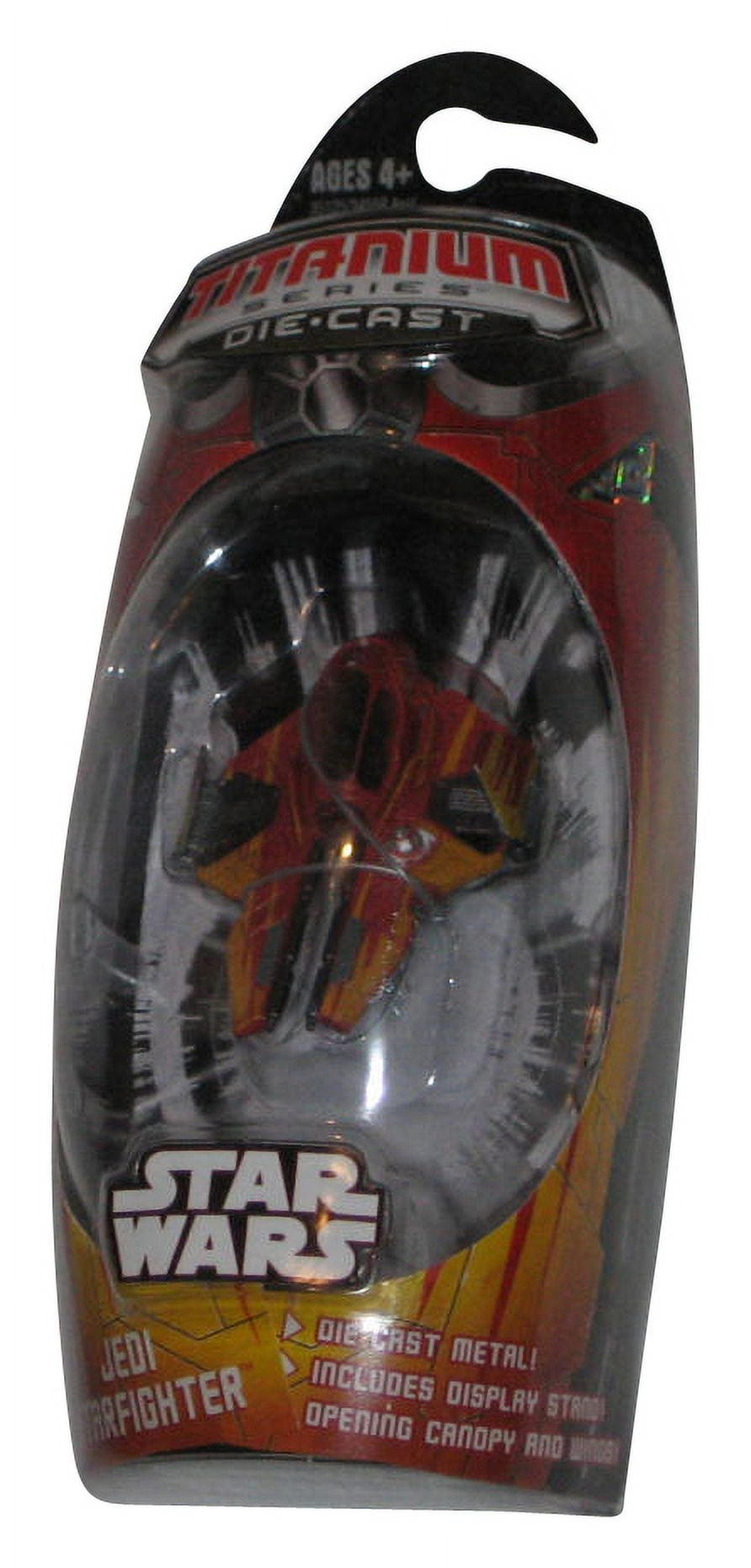 Star Wars Titanium Series (2008) Red Orange Hot Rod Jedi Starfighter ...
