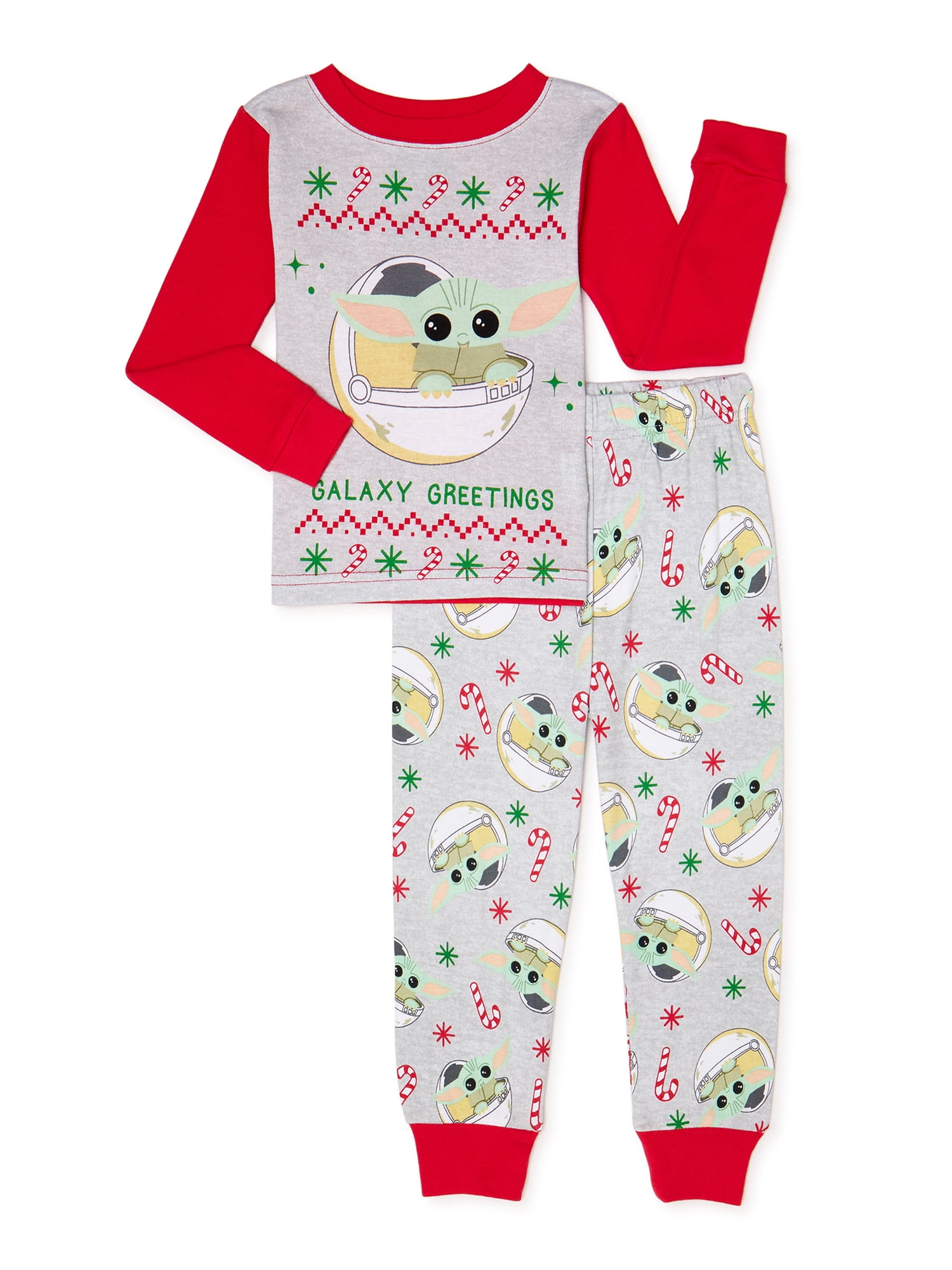 Star Wars Toddler Girls Yoda Christmas Pajamas Set, 2-Piece - Walmart.com