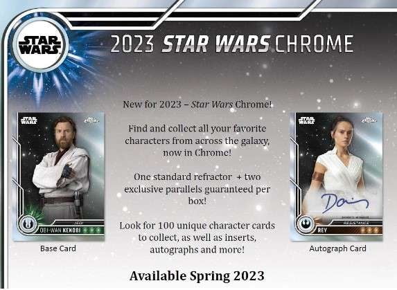 Star Wars Topps 2023 Chrome Trading Card BLASTER Pack (4 Cards ...