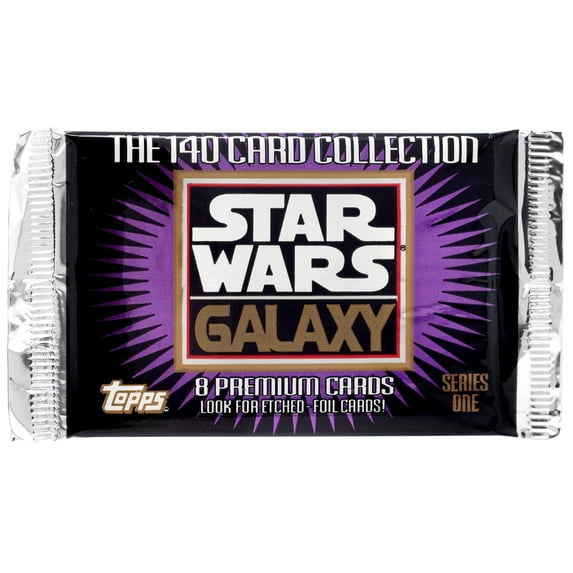 Star Wars Topps Galaxy Series 1 Trading Card Pack (8 Cards) - Walmart.com