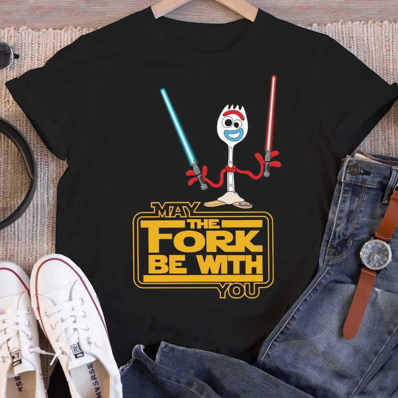 Star Wars Toy Story Forky Lightsaber Jedi Halloween Costume Shirt ...