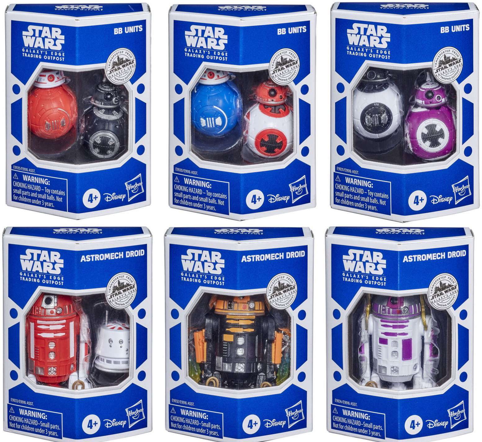 Star Wars Trading Post 3x Astromech Droids & 3x BB Units Set of 6 ...
