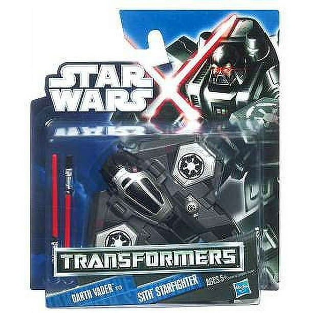 Transformers Star Wars Darth Vader Mech Action Figure with Lightsabers ...