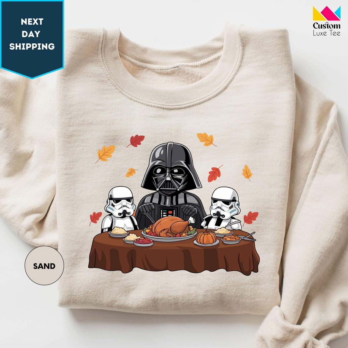 Star Wars Turkey Sweatshirt, Thanksgiving Star Wars Sweater, Disney ...