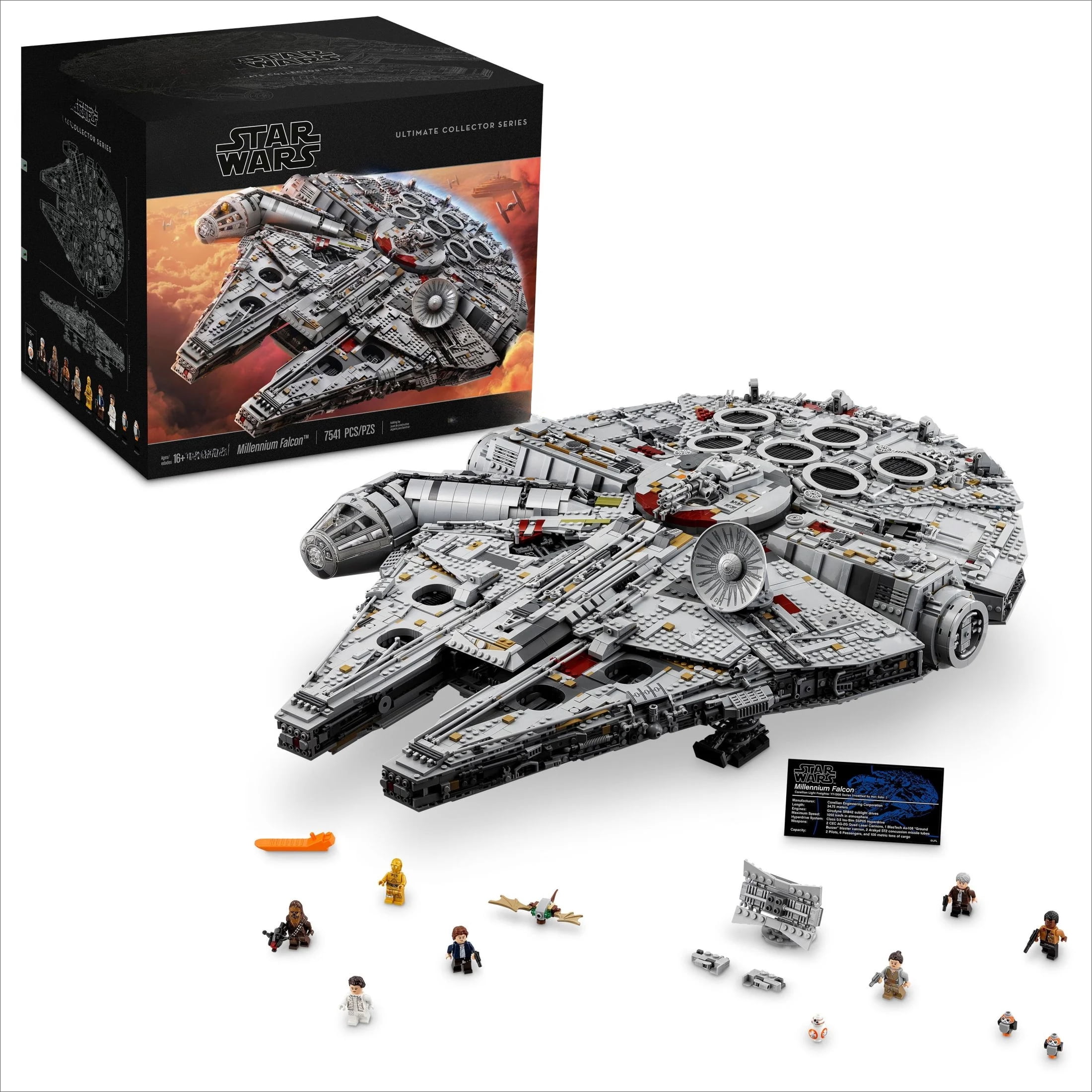 Star Wars Ultimate Millennium Falcon Expert Building Set and Starship ...