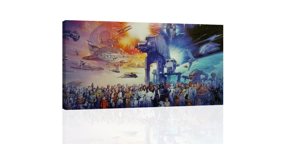 Star Wars Universe - Canvas OR Print Wall Art - Walmart.com