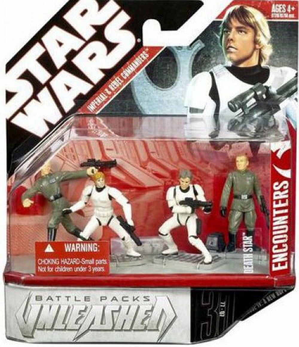 Star Wars Unleashed Battle Packs 2007 Imperial & Rebel Commanders ...