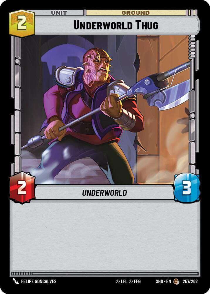 Star Wars: Unlimited Shadows of the Galaxy Common Underworld Thug #257 ...