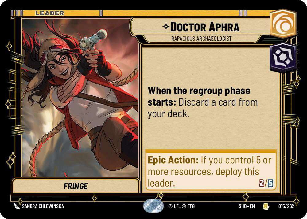 Star Wars: Unlimited Shadows of the Galaxy Rare Doctor Aphra ...