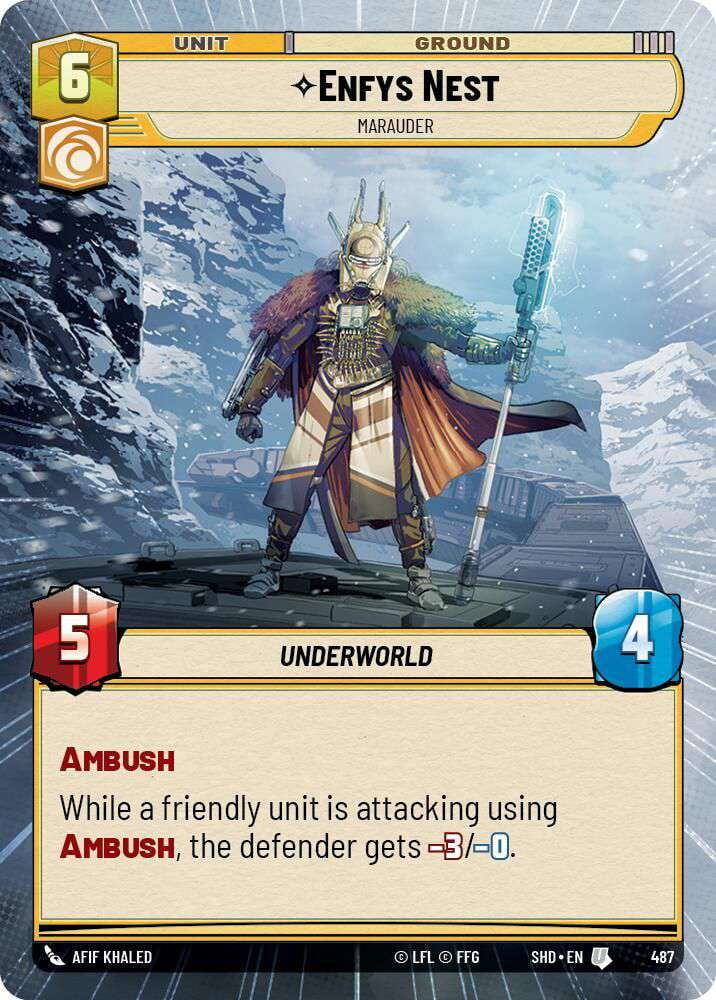 Star Wars: Unlimited Shadows of the Galaxy Uncommon Enfys Nest ...