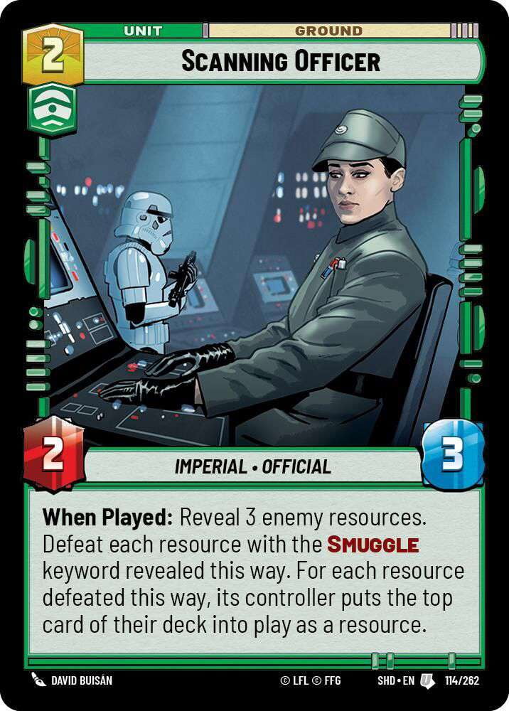 Star Wars: Unlimited Shadows of the Galaxy Uncommon Scanning Officer ...