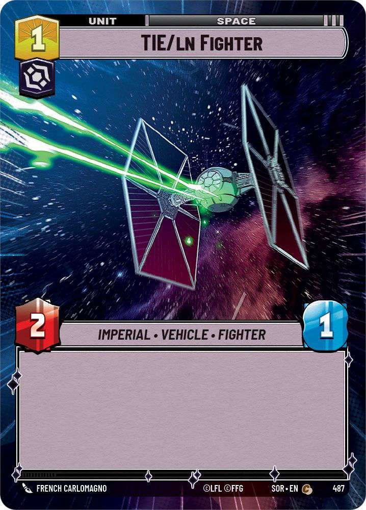Star Wars: Unlimited Spark of Rebellion Common TIE/ln Fighter #487 ...
