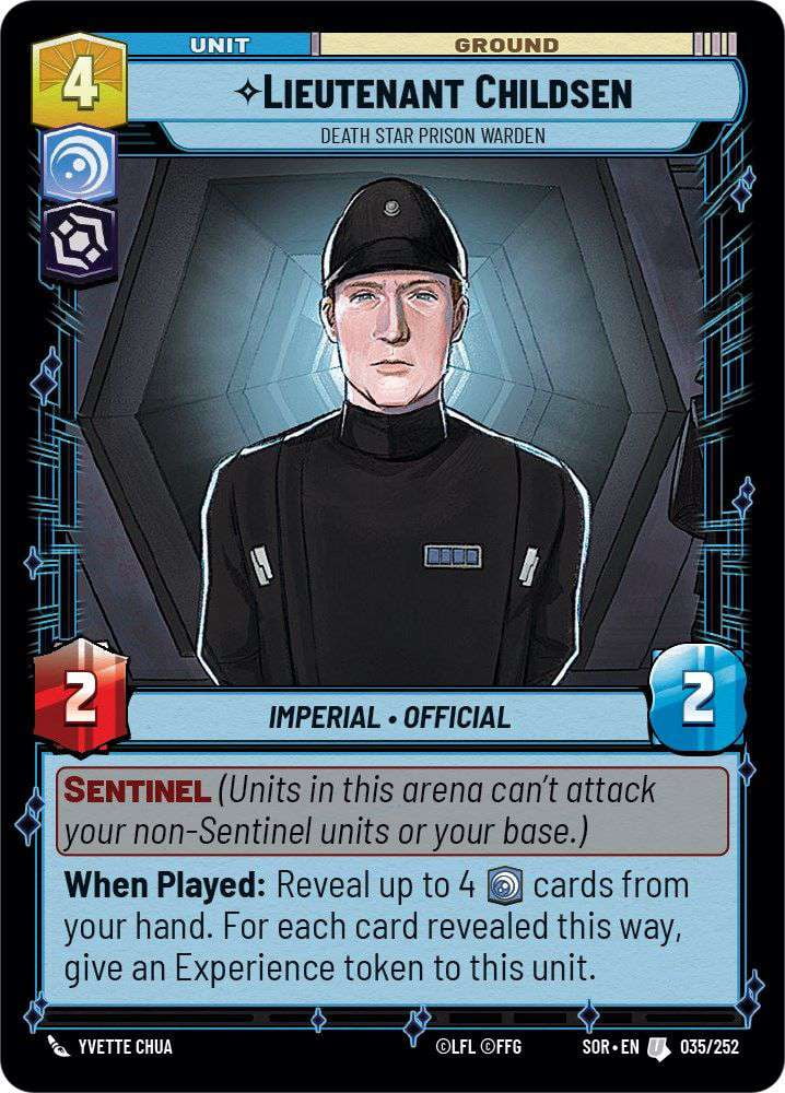 Star Wars: Unlimited Spark of Rebellion Uncommon Lieutenant Childsen ...