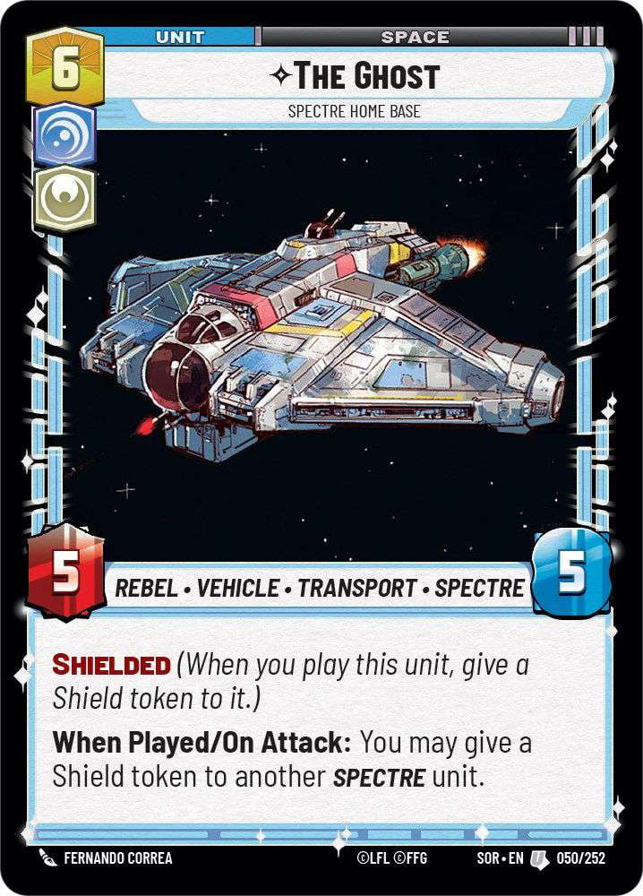 Star Wars: Unlimited Spark of Rebellion Uncommon The Ghost - Spectre Home Base #050 - Walmart.com