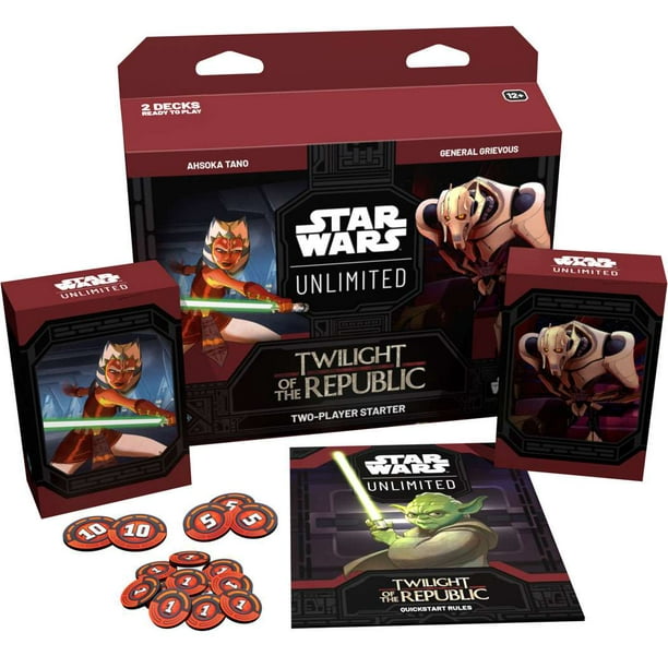 Star Wars: Unlimited Trading Card Game Twilight of the Republic 2-Player Starter Deck Set ...