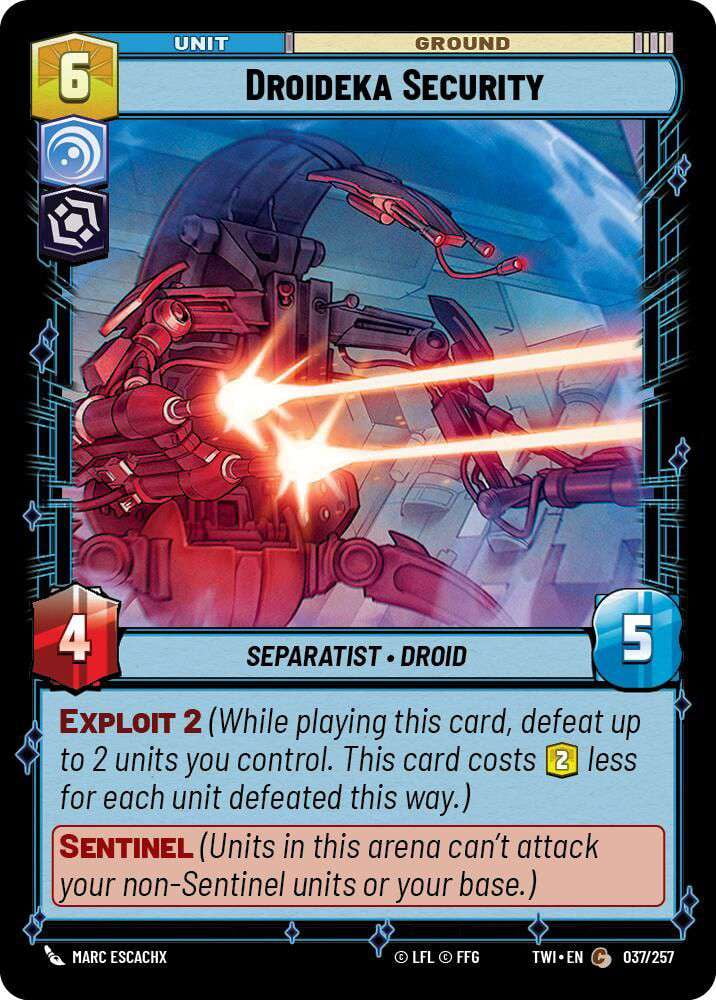 Star Wars: Unlimited Twilight of the Republic Common Droideka Security ...