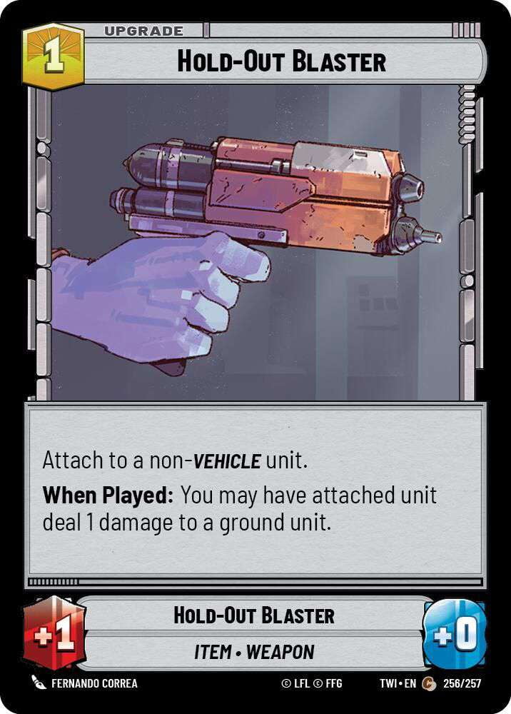 Star Wars: Unlimited Twilight of the Republic Common Hold-Out Blaster #256 (FOIL) - Walmart.com
