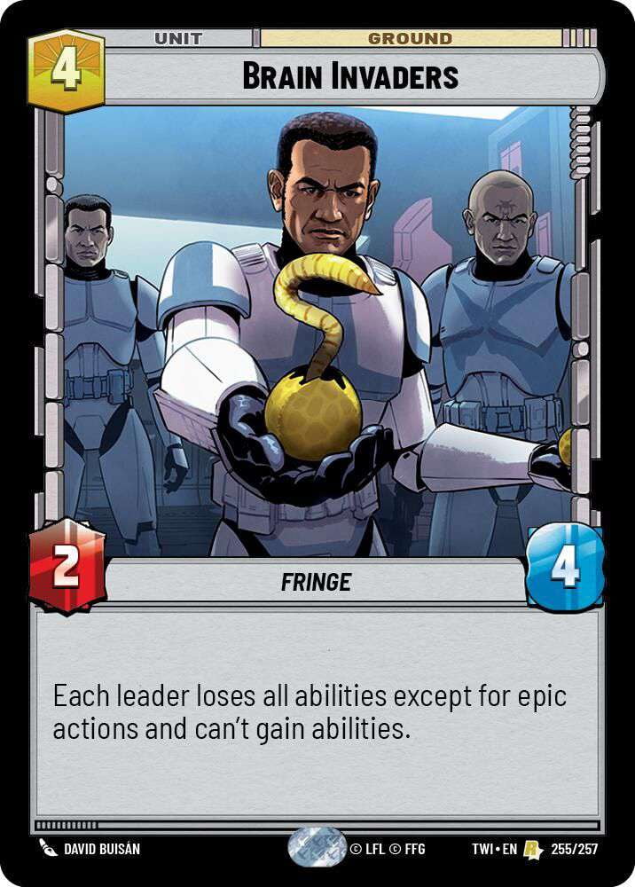 Star Wars: Unlimited Twilight of the Republic Rare Brain Invaders #255 ...