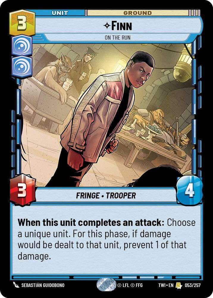 Star Wars: Unlimited Twilight of the Republic Rare Finn - On the Run ...