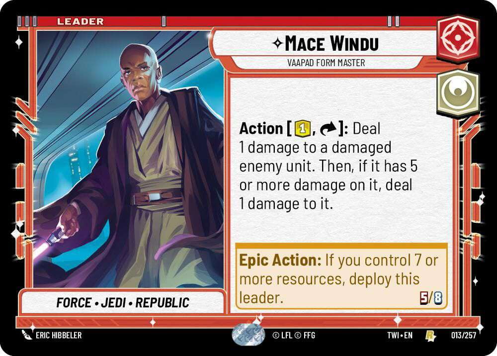 Star Wars: Unlimited Twilight of the Republic Rare Mace Windu - Vaapad ...