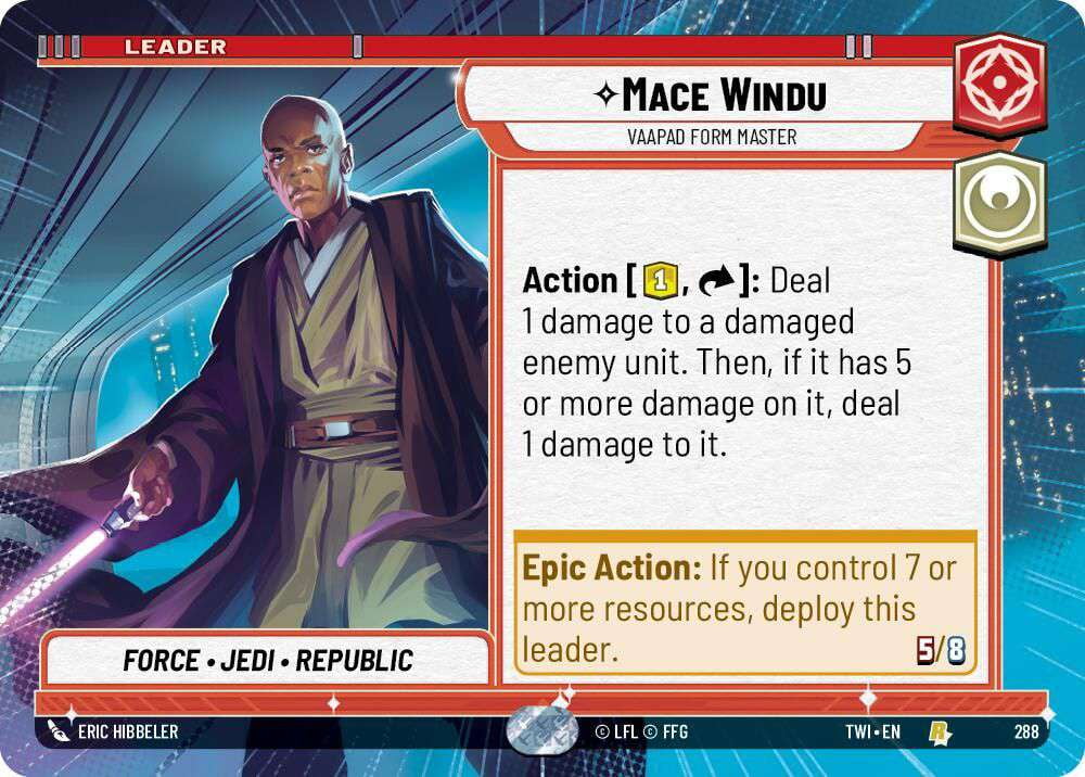 Star Wars: Unlimited Twilight of the Republic Rare Mace Windu - Vaapad ...