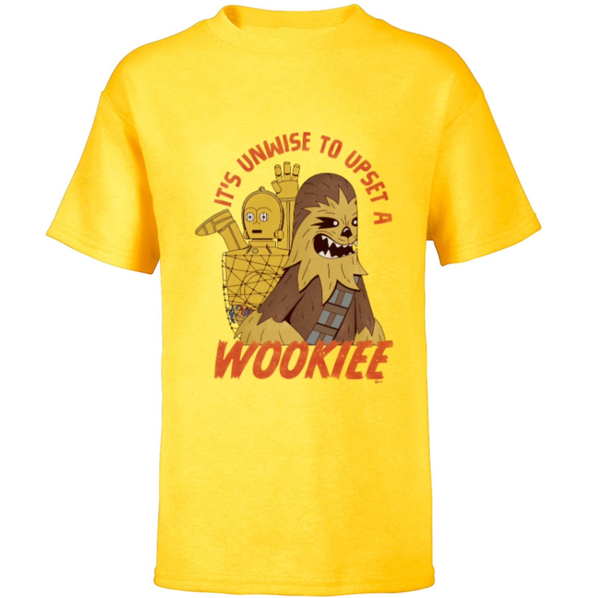 Star Wars Upset a Wookiee Disney 100 Artists Series D100 - Short Sleeve T-Shirt for Kids ...