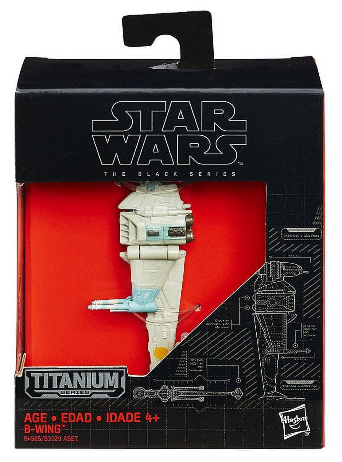 Star Wars VI Return of The Jedi Black (2015) Titanium B-Wing Toy ...