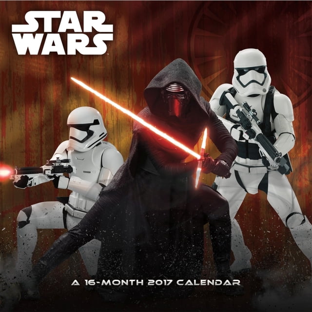 Star Wars VII The Force Awakens Wall Calendar, 2017 Star Wars by Trends ...