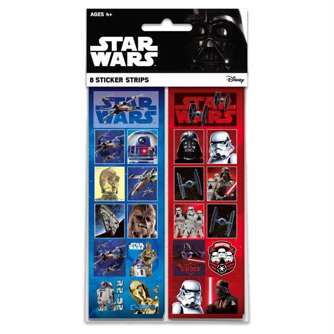Star Wars VIII Party Favor Sticker Sheets, 8ct - Walmart.com