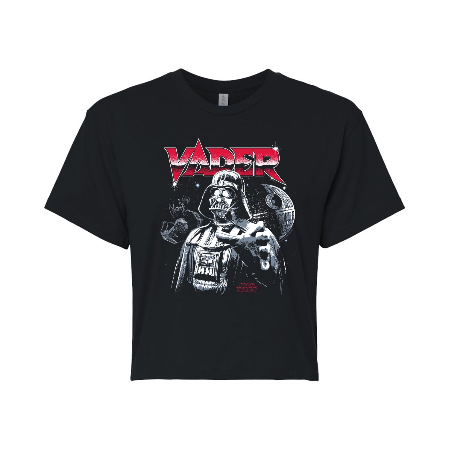 Star Wars - Vader Band - Juniors Cropped Tee - Walmart.com