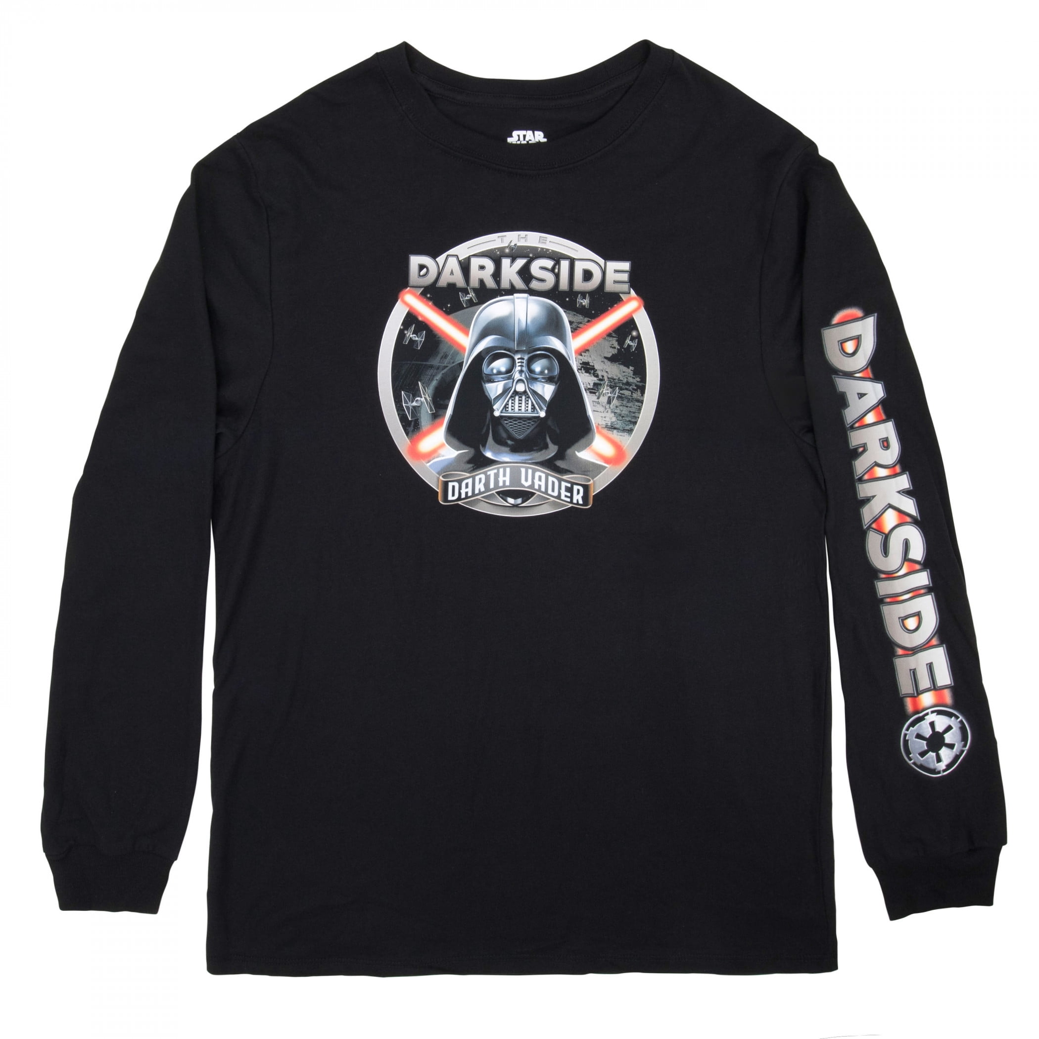 Star Wars Darth Vader Crest Adult Long Sleeve Tee Shirt, S-2XL (Unisex ...